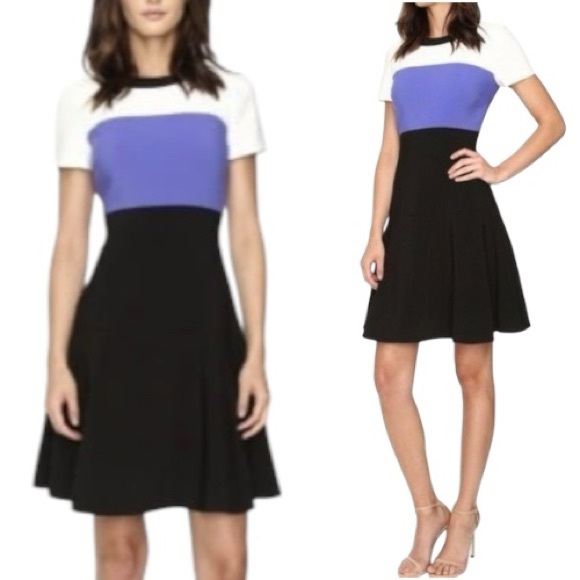 kate spade | Dresses | Kate Spade New York Colorblock Crepe Flip Dress ...